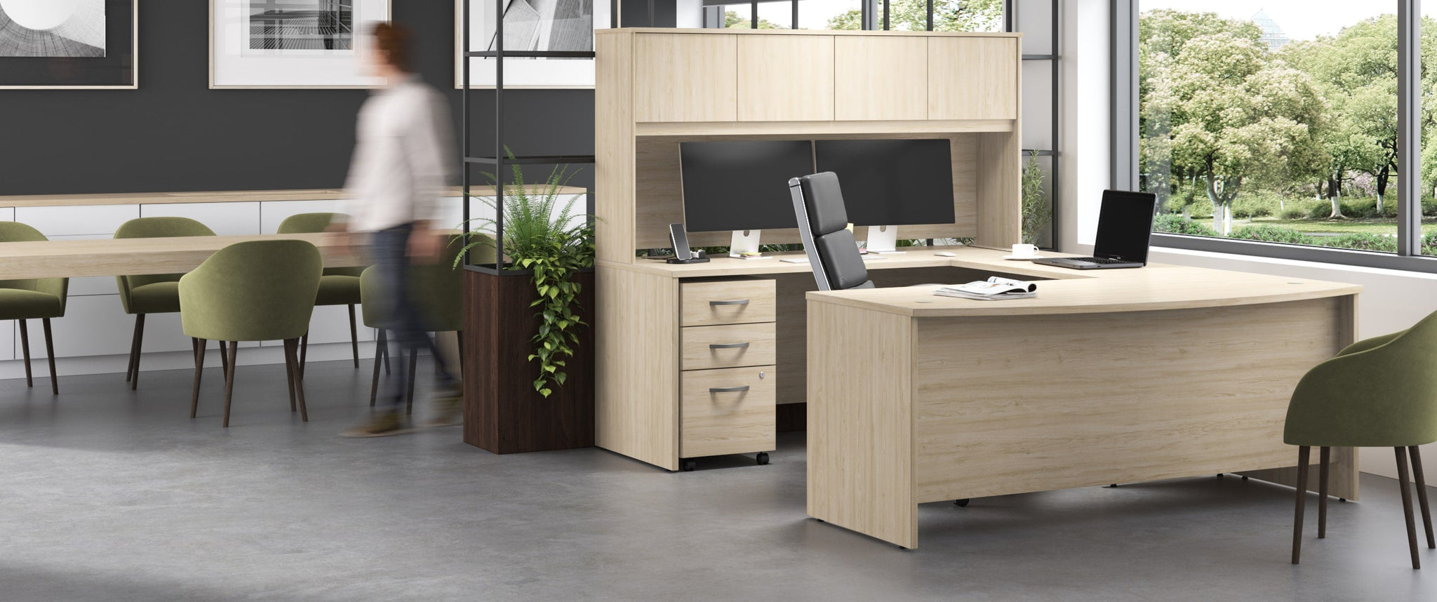 U-Shaped Office Desks | Bush Business Furniture