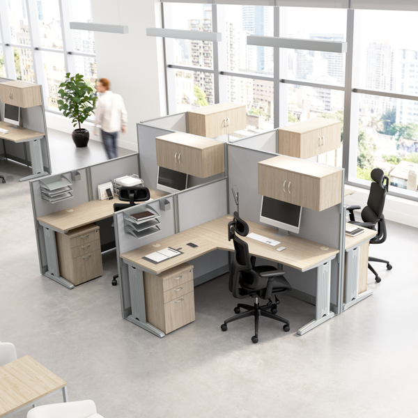 4-Person Cubicles | 4-Cubicle Office Workstation