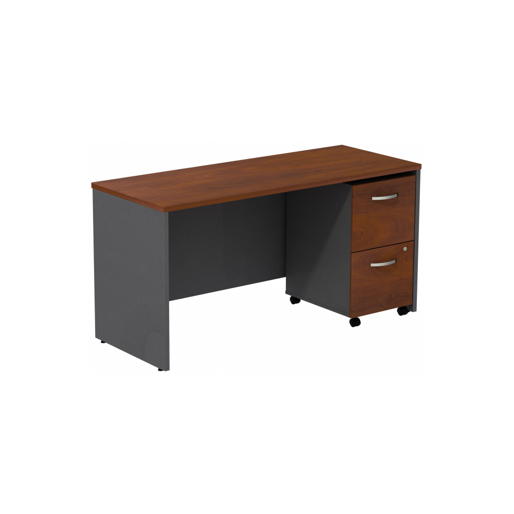 Bush Business Furniture Series C Desk Credenza with 2 Drawer Mobile ...
