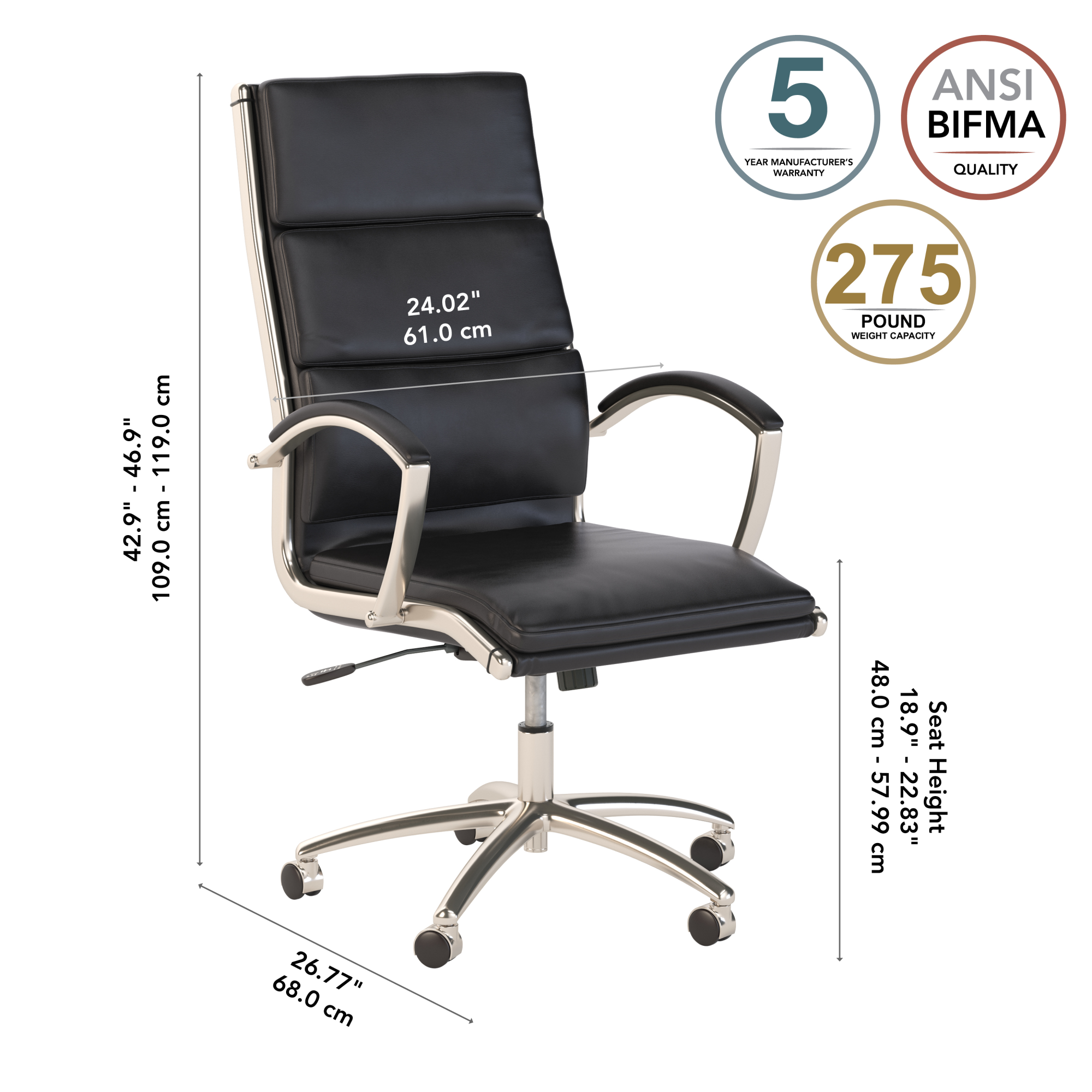 Modelo High Back Leather Executive Office Chair BBF